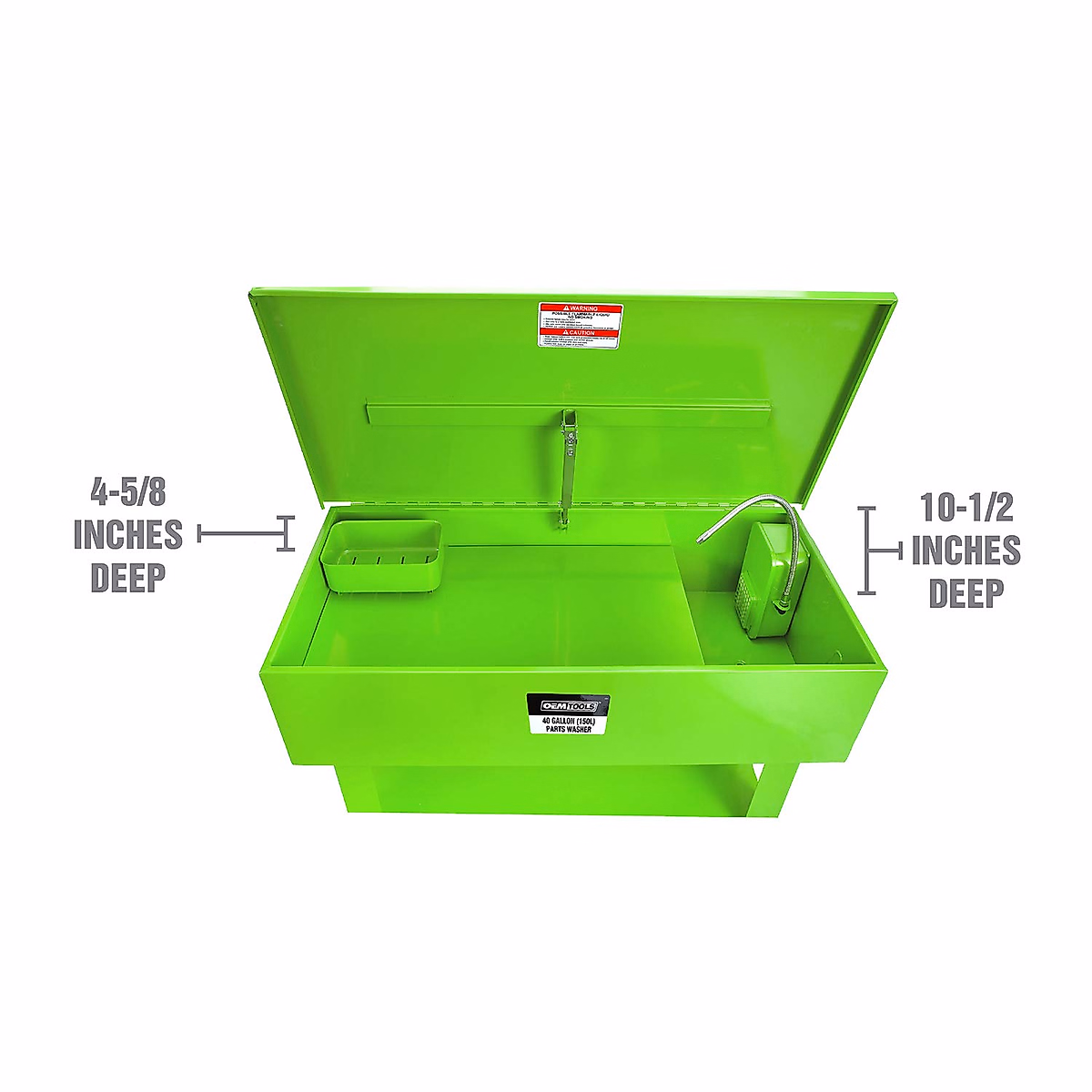 OEMTOOLS 24803 Parts Washer with Electric Pump, 40 Gallon Tank with Stand, Solvent Based Parts Washer, Auto Parts Cleaner, Automotive Parts Washer
