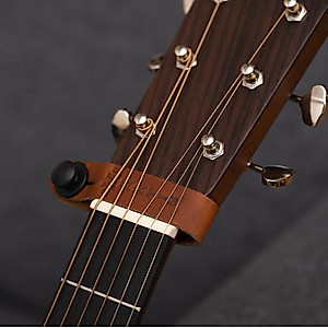 C.F. Martin & Co 18A0032 Guitar Leather Head Stock Strap Tie, Brown