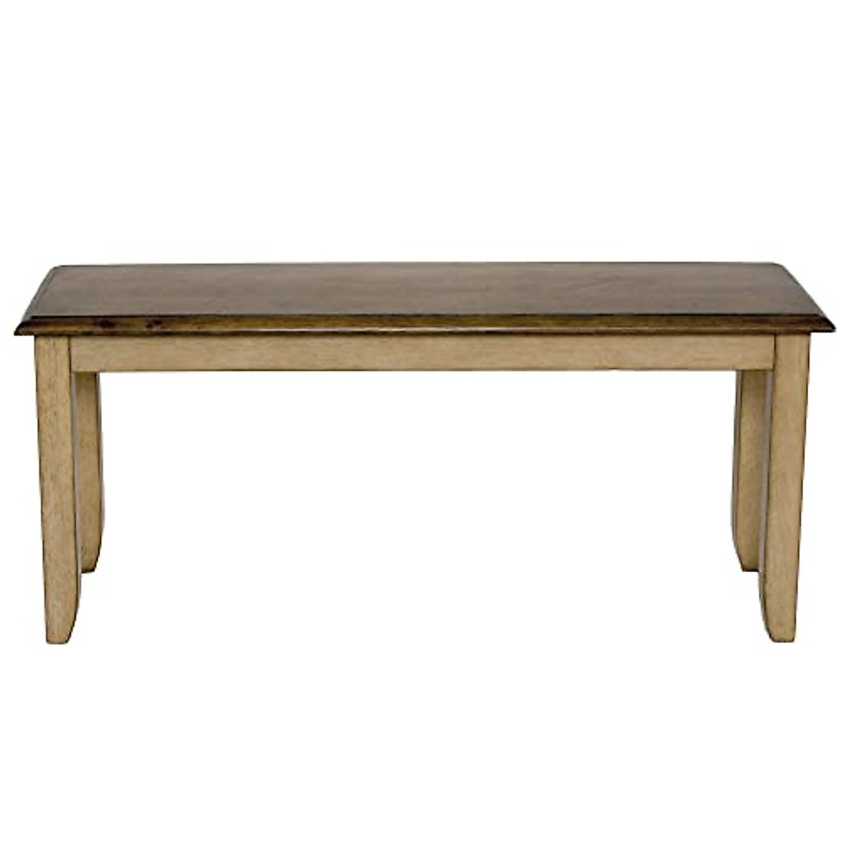 Sunset Trading Brook Bench with Pecan Seat, Wheat