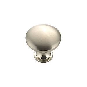 Richelieu Hardware DP9041195 (10-Pack) Copperfield Collection 1 3/16-inch (30 mm) Brushed Nickel Modern Cabinet and Drawer Knob for Kitchen, Bathroom, and Furniture