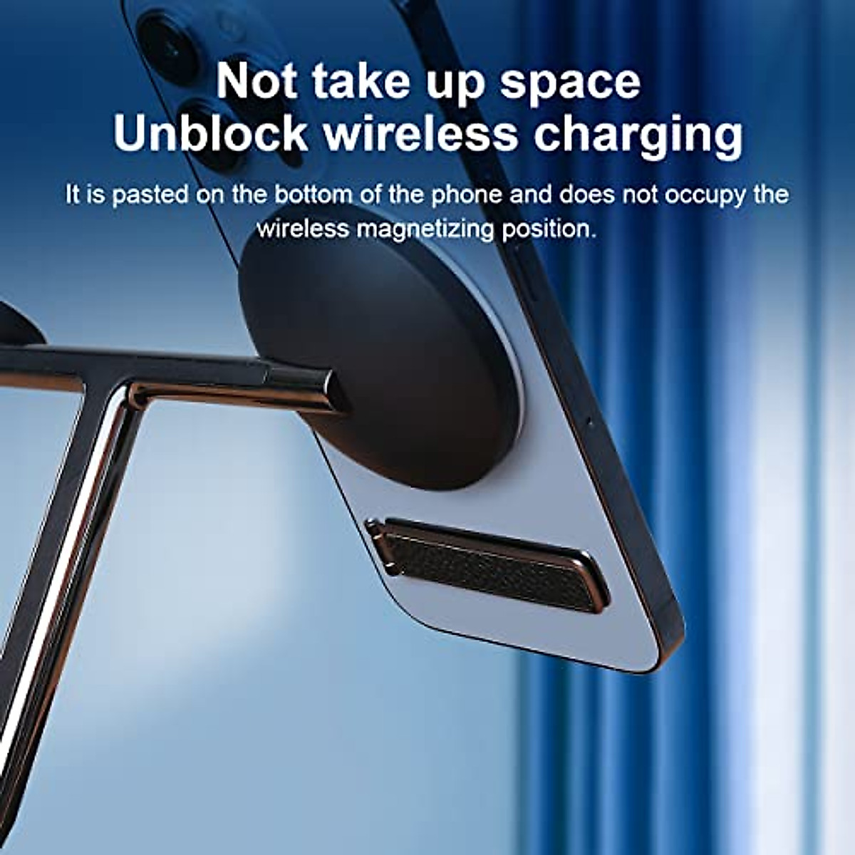 Hagibis Phone Kickstand Vertical and Horizontal Stand Adjustable Angle Aluminum Phone Holder Compatible with iPhone 13 12 Pro 13 Mini 13 Pro Max, Samsung and Xiaomi (New Black)