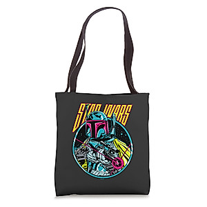 Star Wars Boba Fett Neon Blaster Tote Bag