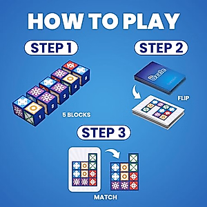 The Uzzle 3.0 Board Game, Family Board Games for Children & Adults, Block Puzzle Games for Ages 4+