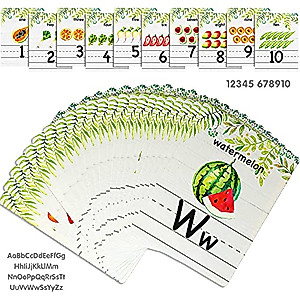 36 Classroom Alphabet Bulletin Board Set Alphabet Line for Classroom Wall ABC and Number Strip Border Alphabet Posters Kids Educational Learning Card for Kindergarten Preschool Classroom Decorations