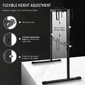 NEEWER Overhead Camera Mount Rig for Top Down Shots, Heavy Duty Steel Tabletop Mount Stand Multi Device Platform for Flat Lay Photography Lighting Cooking Drawing Crafts, For Desks≥3.3'/1m Long, ST100