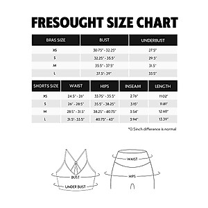 FRESOUGHT Workout Sets for Women 2 Piece Ribbed Yoga Outfits Crop Tops Seamless Gym High Waisted Biker Shorts Set Grey M