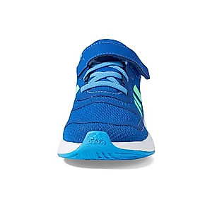 adidas Duramo 10 Running Shoe, Team Royal Blue/Beam Green/Pulse Blue (Elastic), 2 US Unisex Little Kid