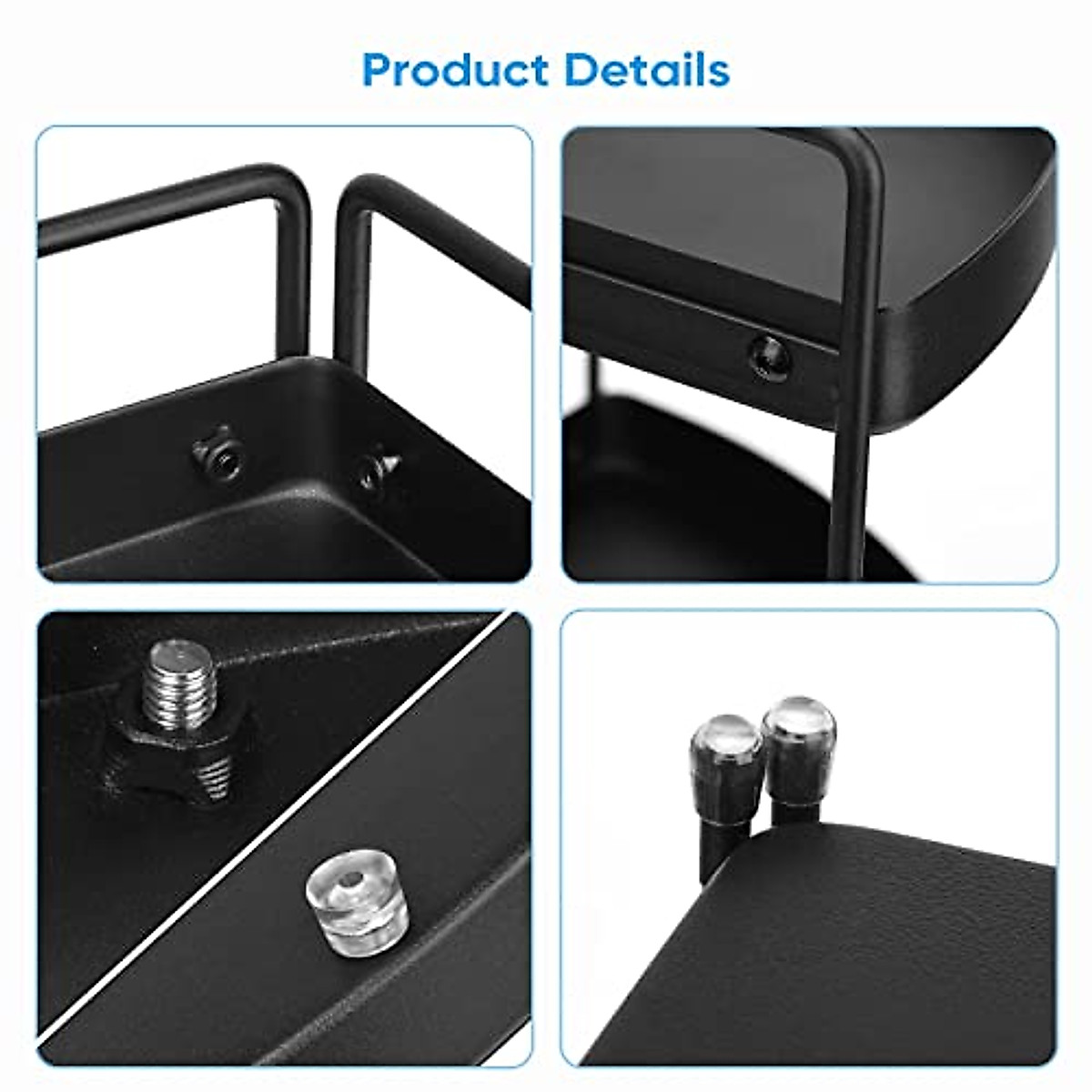 Lvssci Corner Shelf 3 Tier Bathroom Countertop Organizer ，Kitchen Bathroom Countertop Perfume Trays for Dresser Cosmetic Makeup Organization Standing Shelves Space Saving Holder