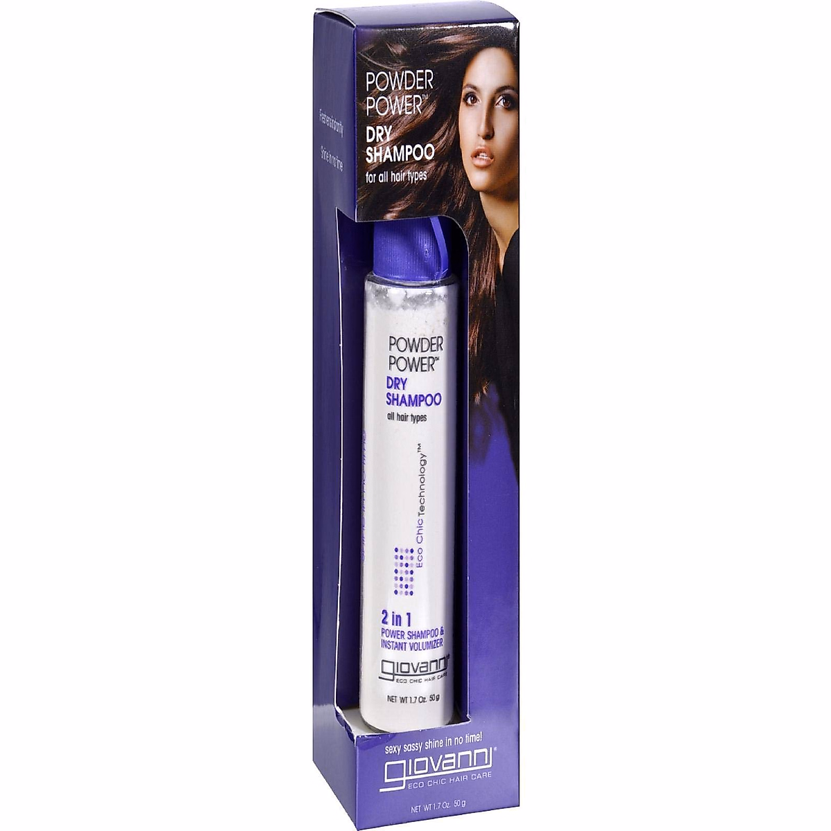 Giovanni Powder Power Dry Shampoo - Powder Dry Shampoo for Women & Men with Pump, Clean Formula for Oily Hair, Natural Ingredients, Non Aerosol, Non Toxic, Travel Size Powdered Dry Shampoo - 1.7 Oz