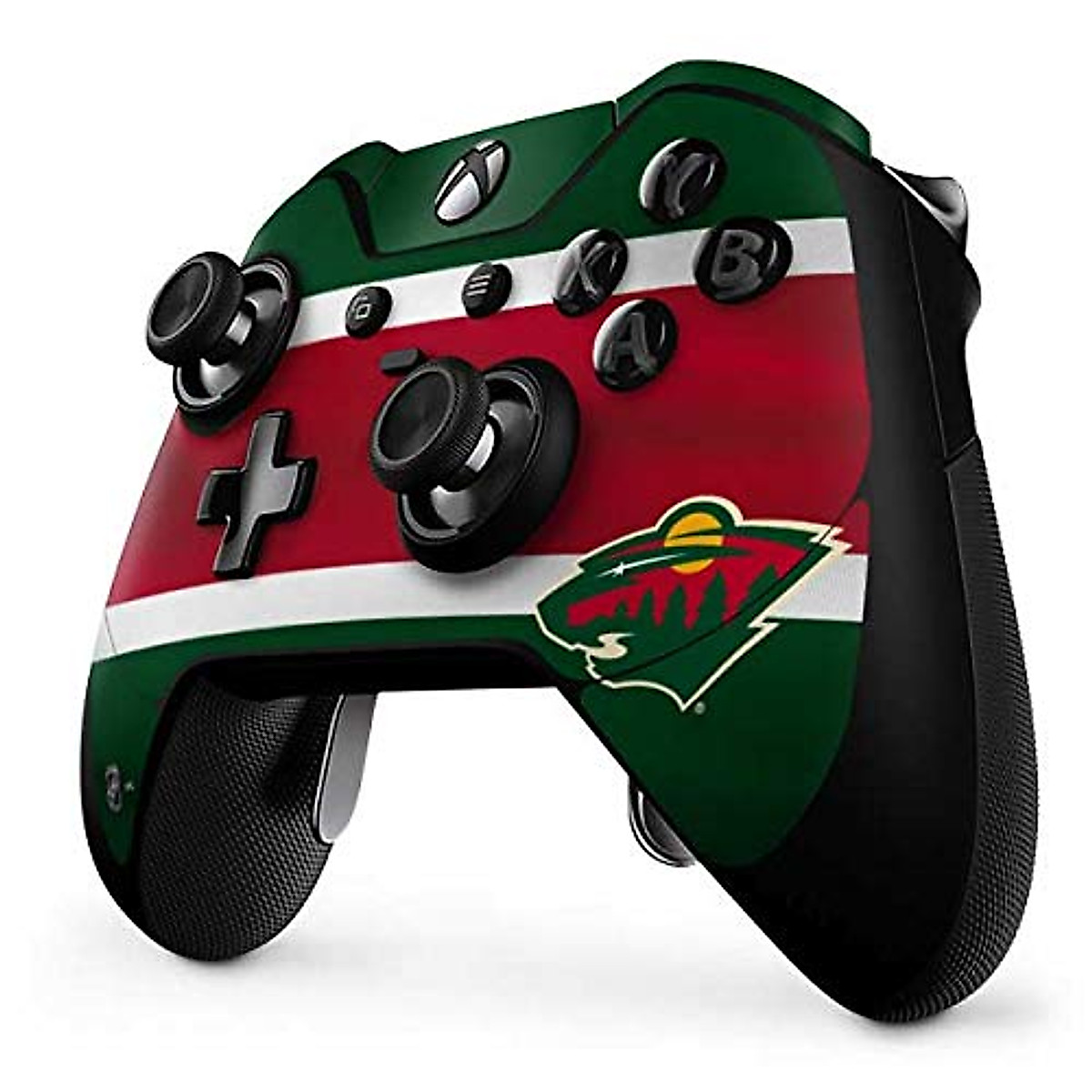 Skinit Decal Gaming Skin compatible with Xbox One Elite Controller - Officially Licensed NHL Minnesota Wild Jersey Design
