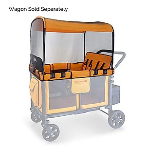 WONDERFOLD Mosquito Net for Stroller Wagon Featuring Easy Access Zippered Entrance with Quick and Easy Install and Protection from All Types of Insects (Fits Only W4 OG)
