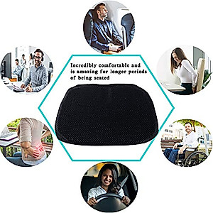 LUCKYLIFE Gel Seat Cushion 2020 Latest Large Size Double Seat Cushion for Office Chair Car Wheelchair, Pressure Relief Back Tailbone Pain