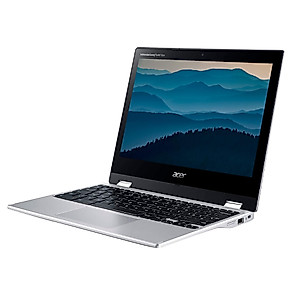 Chromebook Spin 311 11.6" HD Convertible 2-in-1 Touchscreen Laptops, Mediatek MT8183C(8-core CPU), Up to 2 GHz, 4GB RAM, 64GB SSD, Wi-Fi 5, USB-C, Long Battery Life, Chrome OS, Free Stylus Pen