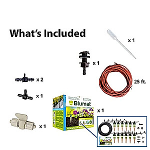 Blumat TROPF Medium Deluxe Irrigation Kit (12 Pack), Water Up to 12 Plants | Automatic Watering System | Garden, Patio, Hanging Baskets, Raised Bed, Greenhouse | Sustainable Outdoor System