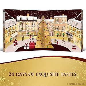 Ferrero Rocher Collection 2024 Advent Calendar, 24 Piece Premium Gourmet Assorted Chocolate, Hazelnut Milk Chocolate, Dark Chocolate and Coconut, 9.6 Oz