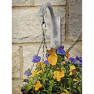 Leafy Creations High End Straight Stainless Steel Plant Hanger, Plant Hooks for Outdoor Hanging Plants, Shepherds Hook for Outdoor, Hanging Bracket for Garden, Bird Feeder Hangers for Outside