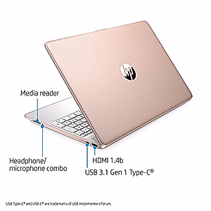 HP Pavilion 15.6" FHD Laptop, AMD Ryzen 5 5500U (Beats i7-11370H), 16GB RAM, 1TB PCIe NVMe M.2 SSD, Thin & Portable, Micro-Edge & Anti-Glare, Long Battery Life, Win10, Rose Gold (2021 Latest Model)