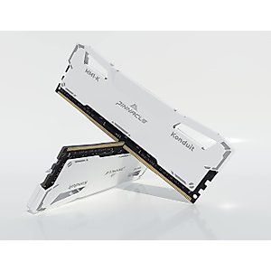 Timetec Pinnacle Konduit 16GB KIT(2x8GB) DDR4 3200MHz PC4-25600 CL16-18-18-38 XMP2.0 Overclocking 1.35V Compatible for AMD and Intel Desktop Gaming PC Memory Module RAM - White