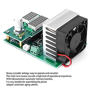 60W 9.99A 30V Electronic Load Aging Test Module,Single Mode Constant Current Battery Capacity Tester, Intelligent Fan Control,Overheat