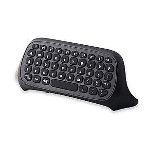 OSTENT 2.4G Wireless Chat Gamepad Keyboard with Headset Audio for Microsoft Xbox One/S/X Controller Color Black
