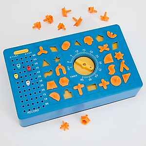 TimeShock Game-Retro Timed Fun Board Game, Game Unit with Timer and Pop-up Tray - Game Measures 9" x 5" x 2"