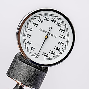 Henry Schein Essentials Economy Aneroid Sphygmomanometer- Adult, Size 11, Navy, Latex, Reusable- Comes with Leatherette Carry Case