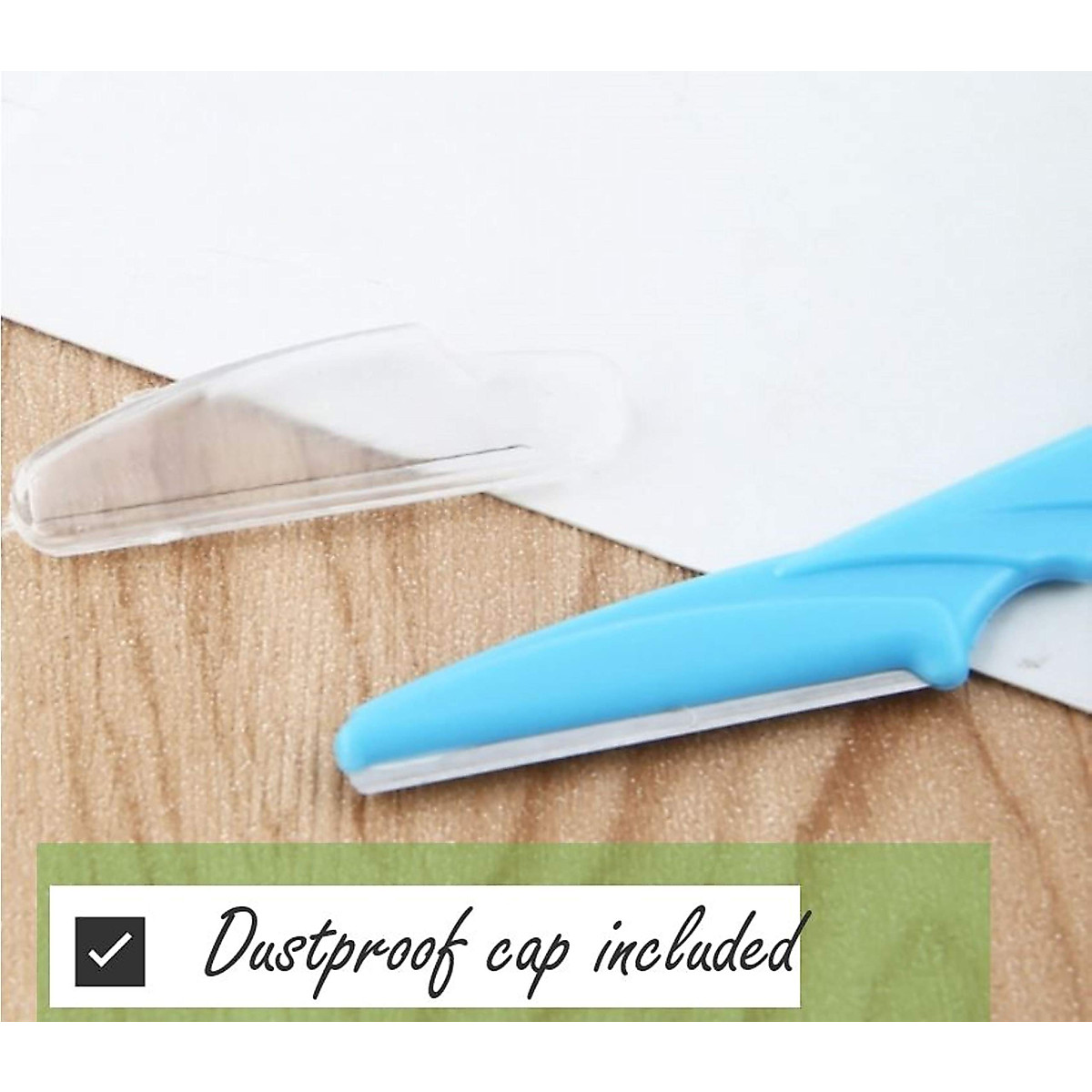 Eyebrow Razor for Women (Pack of 6) Facial Razors for Women, Face Shaver, Peach Fuzz Remover, Women's Razors, Ladies Razors for Facial Hair, Eyebrow Trimmer, Safety Cap Included, Face and Neck Razor, Brow Razor, Remove Fine Hairs by TradeProvider®