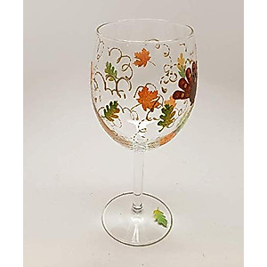 Thanksgiving Turkey Wine Glass Great addition to your fall decor