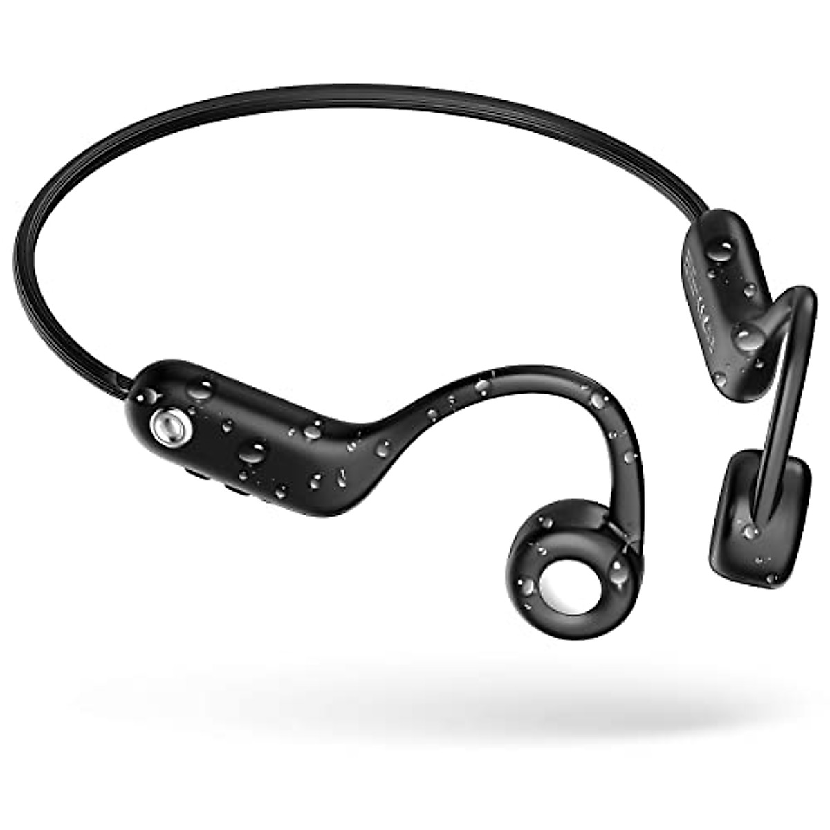 CHENSIVE Bone Conduction Headphones Wireless Bluethooth 5.2 Open Ear Headphones Sport Headphones Earbuds Waterproof with Built-in Mic for Workouts, Running, Cycling, Driving