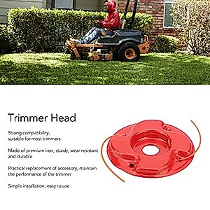 Jeanoko Weeder Trimmer Head, Practical String Trimmer Head Simple Installation Iron for Garden(Style 1)