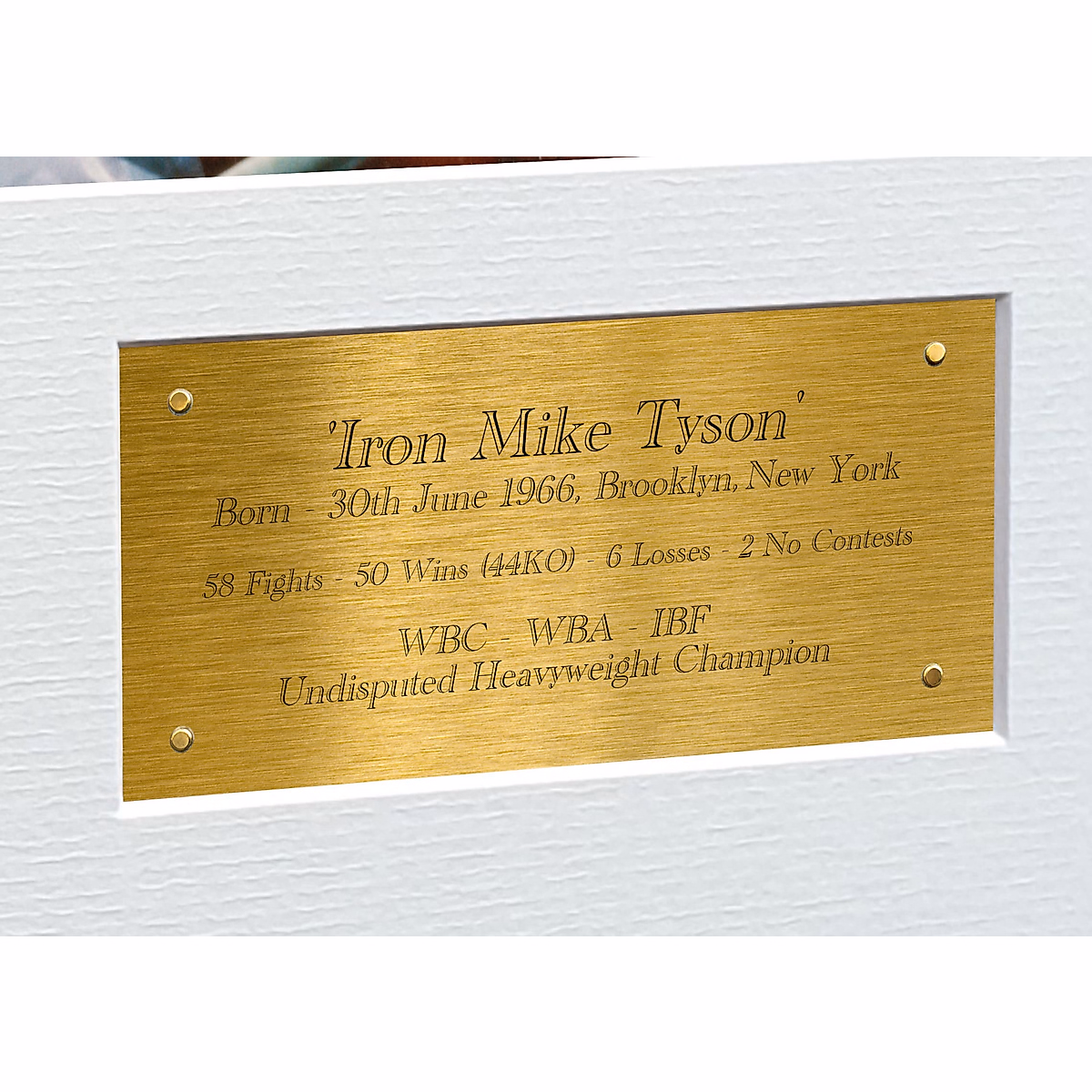 Kitbags & Lockers Mike Tyson 12x8 A4 Autographed Signed Photo Photograph Picture Frame Boxing Gift Poster Gold