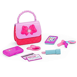 Playkidz Princess My First Purse Set - 8 Pieces Kids Play Purse and Accessories, Pretend Play Toy Set with Cool Girl Accessories, Includes Phone and Bag with Lights and Sound
