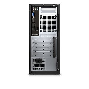2016 Dell Inspiron 3650 Desktop Black (Intel Core i3-6100 Processor 3.70 GHz, 8GB DDR3L RAM, 1TB HDD, DVD, Wifi, Bluetooth, Windows 7/10 Professional) Keyboard/Mouse Included