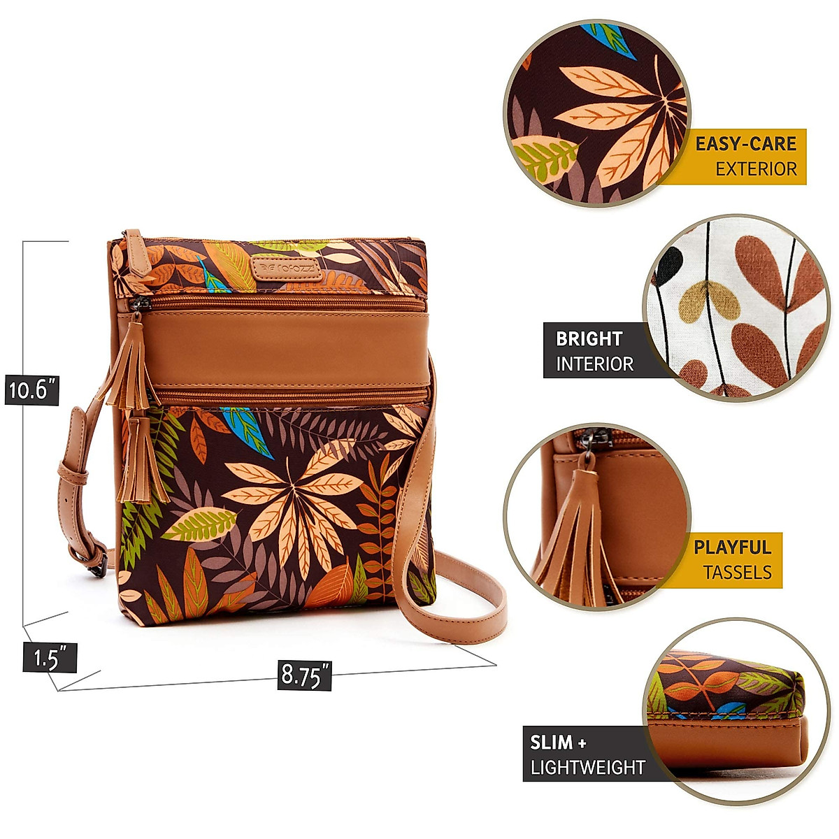 rofozzi Crossbody Purse for Women (Jungle)
