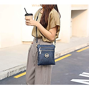 MKF Crossbody Bags for Women, Wristlet Strap – PU Leather Shoulder Handbag – Small Crossover Messenger Purse, Mustard