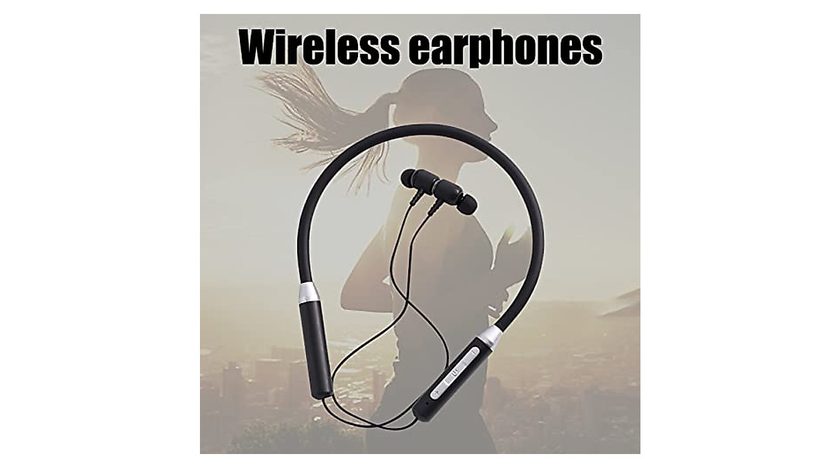 Wireless Neckband Headphones with Deep Bass & Long Battery Life