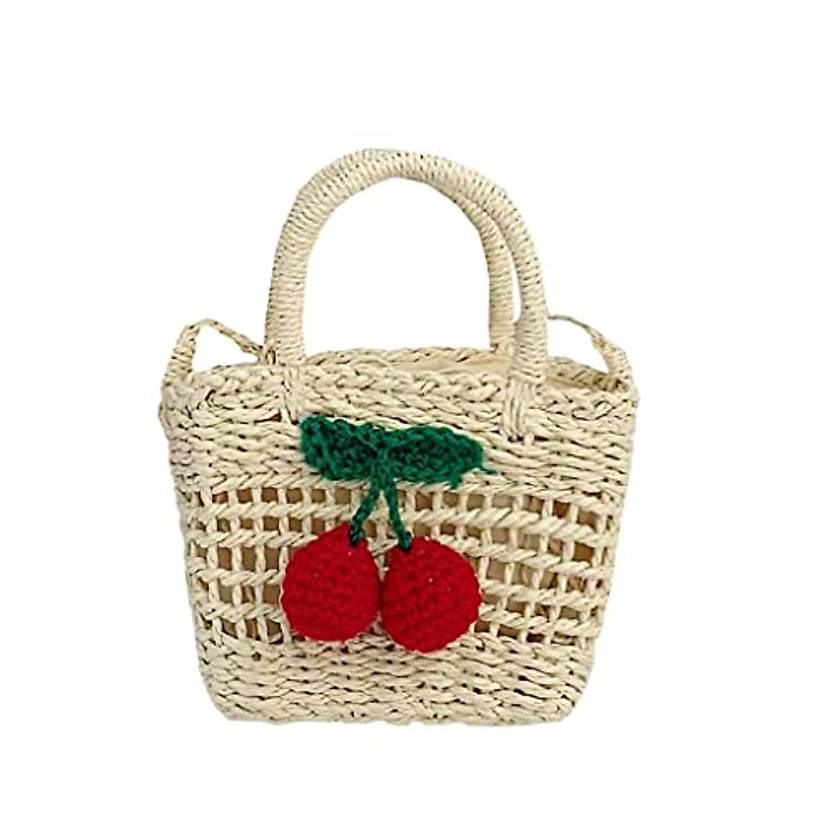 Straw Bags for Women Summer Beach Bag Handwoven Tote Bag Crossbody Bag Boho Style Clutch Purse for Travel Daily Use-White