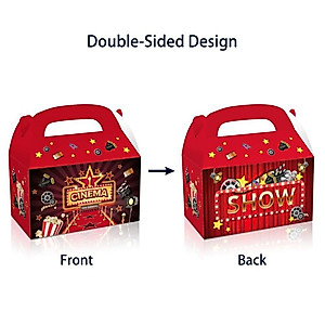 PARTYSTADL 12Pcs Movie Theme Party Decorations Boxes, Movie Night Party Supplies Candy Boxes Birthday Party Favors Decorations Party Gift Boxes for Boys Girls Baby Shower Party Supplies