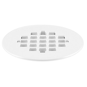 Oatey 4-1/4 in. Carded White Plastic Snap-Tite Strainer