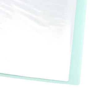 JAPCHET 6 Pack Diamond A3 Painting Storage Book, 180 Clear Pockets Art Portfolio Presentations Folder, Diamond A3 Painting Folder for Artwork (Green, White)