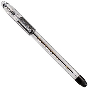 Pentel R.S.V.P. Ballpoint Pen, Medium Line, Black Ink, 2 Pack (BK91BP2A)