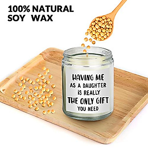 Funny Gifts for Mom,Gift from Daughter, Mom Birthday Gift,mom Birthday Candle, Thanksgiving,Christmas Gifts for Mom& Dad,Mother's Day, Father's Day,Lavender Scented Candles