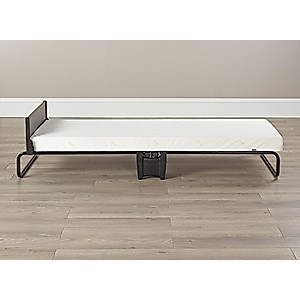 Jay-Be Inspire Folding Bed with Memory e-Fibre Mattress and Headboard, Regular, Black