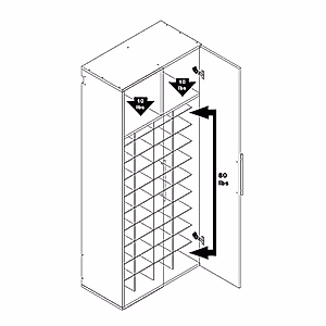 Prepac HangUps Shoe Storage, Black