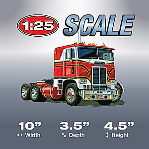 AMT White Freightliner 2-in-1 SC/DD Cabover Tractor (75th Anniversary) 1:25 Scale Model Kit