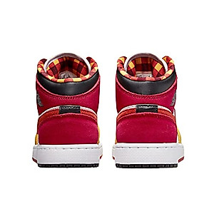 Jordan Boy's Air 1 Mid SE (Big Kid) Paprika/Cinnabar/Black/Canyon Gold 5 Big Kid M