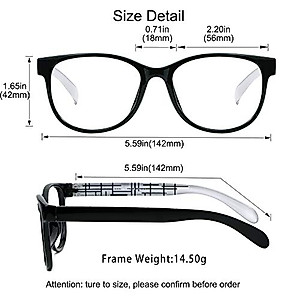 YEIN Bifocal Reading Glasses, Photochromic Brown Sunglasses, 0.00/+2.00 Magnification for Women/Men