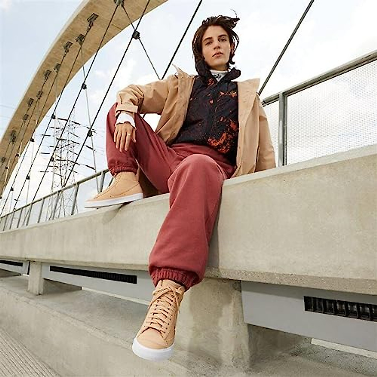 Nike Blazer MID PRM MF TAN/White DQ7572 200 Women's Size 9.5 KC