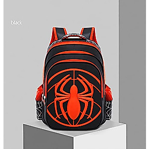 TUDERE 3D cartoon schoolbag waterproof lightweight boys and girls schoolbag red model