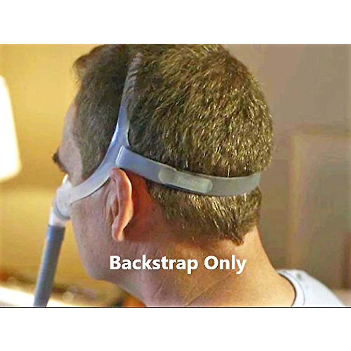 Organic Deal Back Strap Compatible w/ResMed CPAP Mask Swift Fx Nasal Pillow- Replacement Straps for Swift FX Nasal Pillow - ResMed CPAP Supplies option- CPAP Headgear Back Strap (Mask,Frame Not Incl)